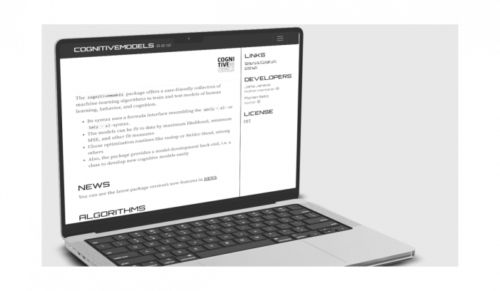 JJ | Open-source Software to Model Cognition and Behavior using Machine-learning